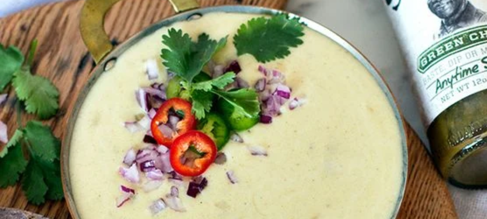 Stubbs Green Chili Anytime Sauce queso - Carolina Girl Cooks