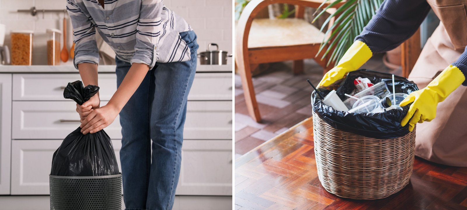 How to Hide Trash Cans in the Kitchen - Carolina Girl Cooks